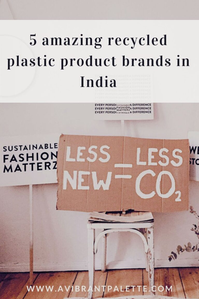 5 amazing recycled plastic product brands in India - A Vibrant Palette